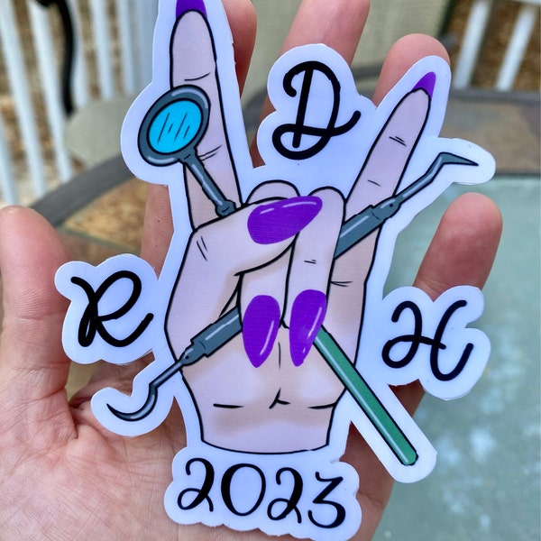 DENTAL ASSISTANT STICKER, Hygienist, Dentist Stickers, Dental Gifts ...