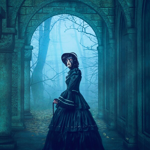 Fae Silhouette PRINT, Full Moon Fairy Art, Celestial Mystical Fantasy ...