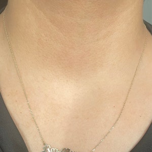 Solid Gold Old English Name Necklace, Old English Font Name Necklace ...