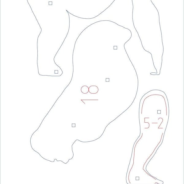 Woman Torso Sculpture Sliced Vector Template 40 Cm, Female Torso ...