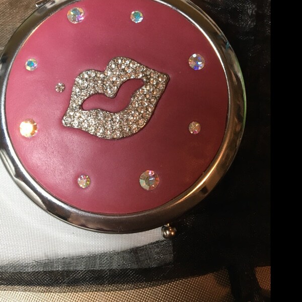 Royal Blue Filigree Jeweled Compact Mirror - Etsy