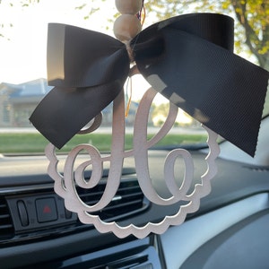 Single Initial Monogram / Car Charm/ Keychain Laser Cut File - Etsy