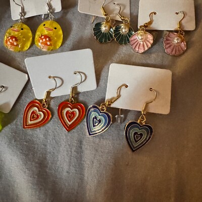 Stars and Fruit RANDOM 6 Set Glitter and Pastel Cute 6 Pcs Hair 80s ...