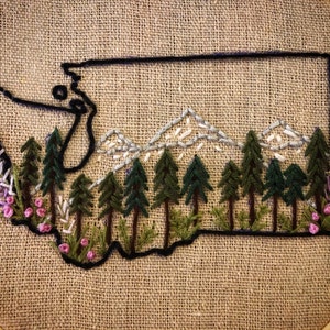 Washington State Embroidery Pattern Digital Download Pattern and Stitch ...