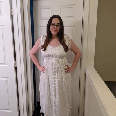 Victorian Nightgown, Old Fashion Nightwear, Renaissance Nightdress ...