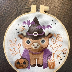 Stitching Sisters Cross Stitch Pattern, Halloween Color Chart, Creepy ...