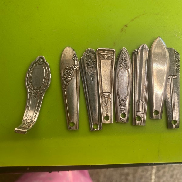 Silver Spoon Handles for Spoon Rings Silverware Spoon Ends Crafting ...