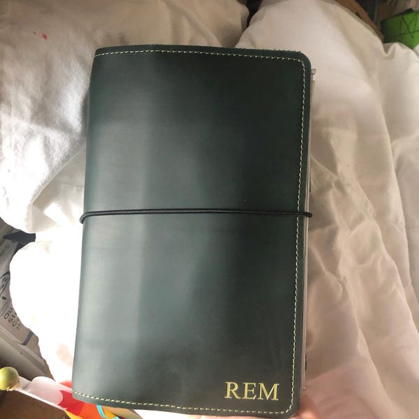 A5 Notebook Cover,personalized Notebook Cover,personalized Refillable ...