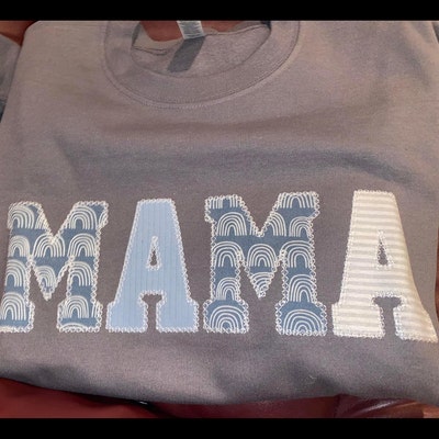 Mama Embroidered Baby Outfit Keepsake Applique Sweatshirt Simple Mama ...