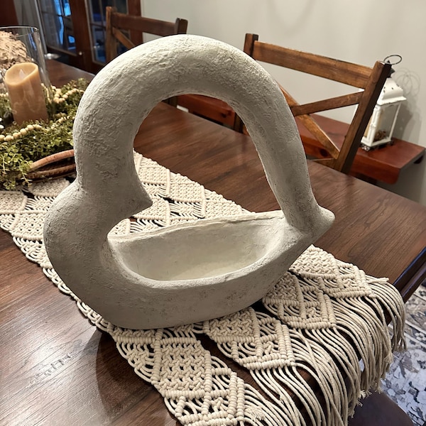 Concrete Bowl, Cat Face, Dish Sculpture, Garden Statue, Water Drinker ...
