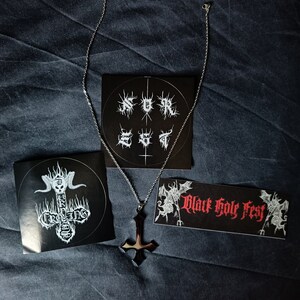 Black Gothic Inverted Cross Including Chain - Etsy