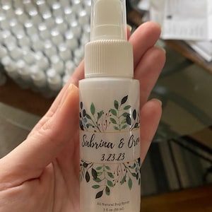 Bulk 50 Bug Spray Bottles & Labels Personalized Wedding - Etsy