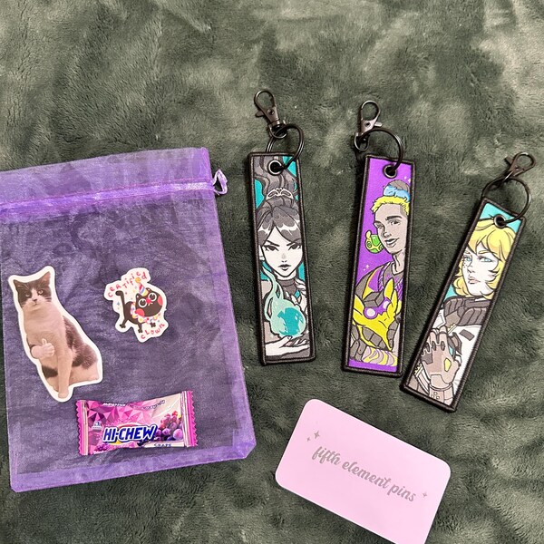 Valorant Keychain Luggage Tags | Embroidered Key Tags | Embroidered ...