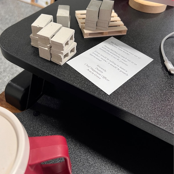 Mini Cinder Blocks Made of Cement Premium Quality 1:12 Scale, Perfect ...