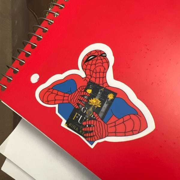 Spidey Book Stickers - Etsy