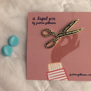 Fabric Scissors Enamel Pin Hard Enamel Enamel Pin Lapel | Etsy