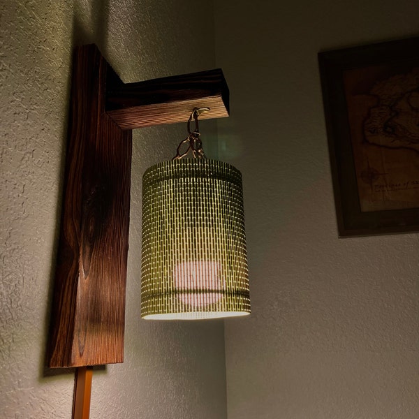 Wall Wood Light, Wood Wall Bedside Reading Sconce, Wood Wall Lamp ...