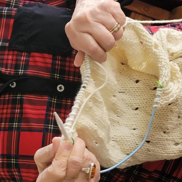 KNITTING PATTERN ** Snowfall Sweater Scarf, Scarf With Sleeves, Sneed ...