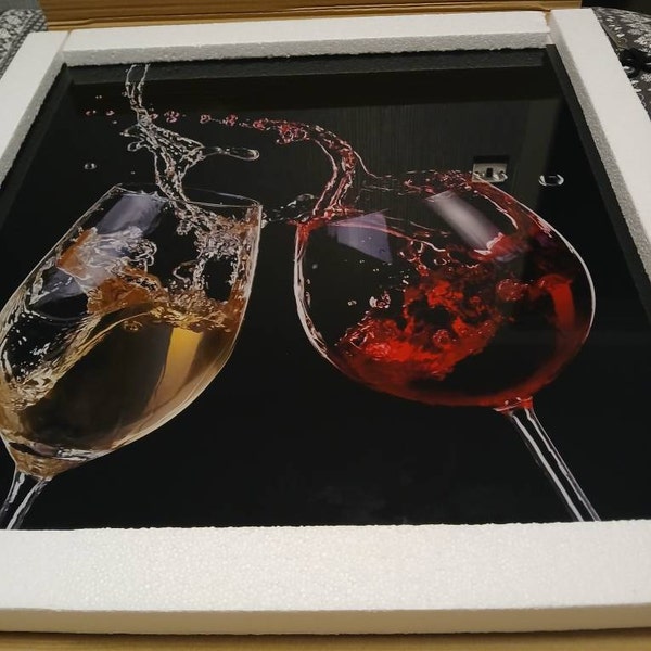 Kitchen Glass Splashback Toughened and Heat Resistant Tile Cooker Panel ...