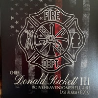 Firefighter Memorial Wood Sign Last Alarm Final Call Remembrance Gift ...
