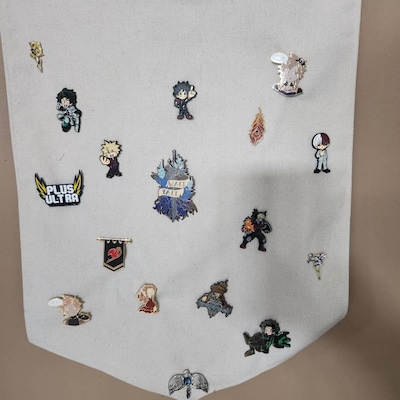 Enamel Pin Display Banner, Multiple Sizes, Badge Display, Brooch ...
