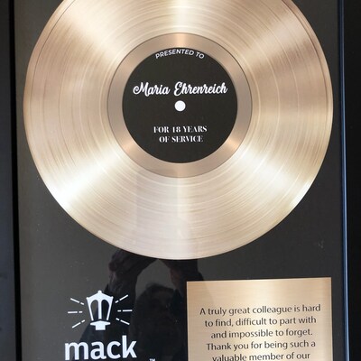 Personalized Plaque Custom Plaque Vinyl Record Plaque - Etsy