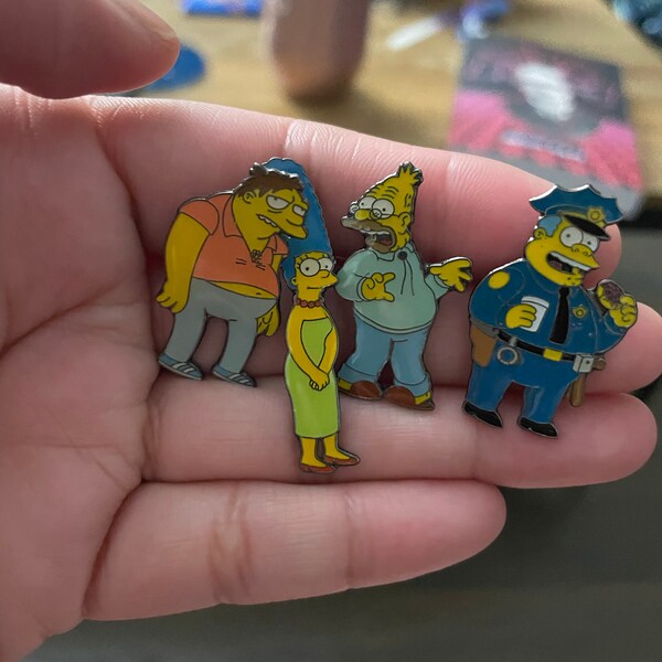 The Simpsons Enamel Pin Barney - Etsy