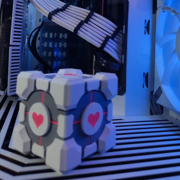 Portal Companion Cube - Gift Box, Ring Box, Decor, Gaming Prop - 6 Cm ...