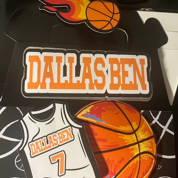 Basketball Party Favor Box, Basketball Treat Box, Basketball Birthday ...