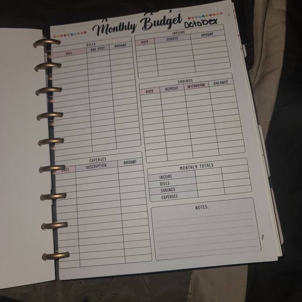 Printable Budget Planner Bundle | Financial Tracker Kit (PDF) - Etsy