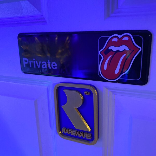 Revised* Rareware Video Game Logo Sign Decoration ~ 4.5x3in (videogame ...