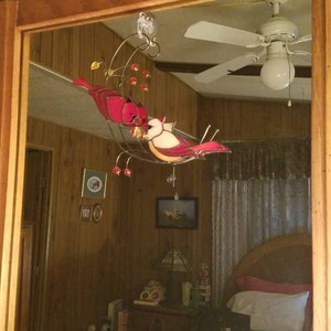 Stained glass panel suncatcher Kitchen decor Mothers Day gift | Etsy