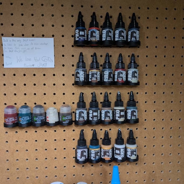 Hobby Storage - Ikea Skadis Peg Board Paint Racks Holders for Citadel ...