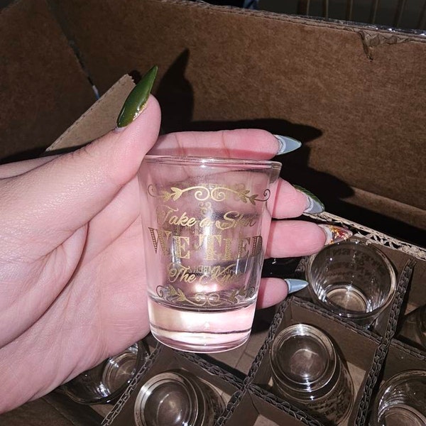 Wedding Shot Glass Favors, Personalized Shot Glasses, Shot Glasses ...