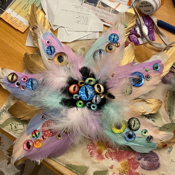 Biblically Accurate Angel Goth Baby Tree Topper, Dark Seraphim ...