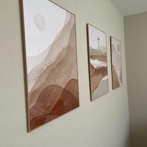 Set of 3 Hymn Collection Printable Wall Art | Digital Download | Modern ...
