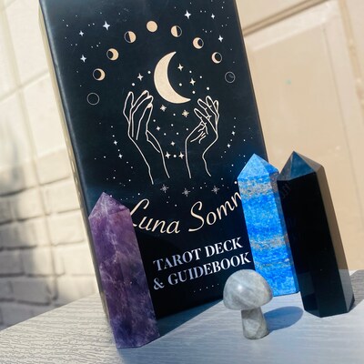 Luna Somnia Tarot Deck With Guidebook & Box 78 Cards Full Deck Moon Dreams Starry Magic ...