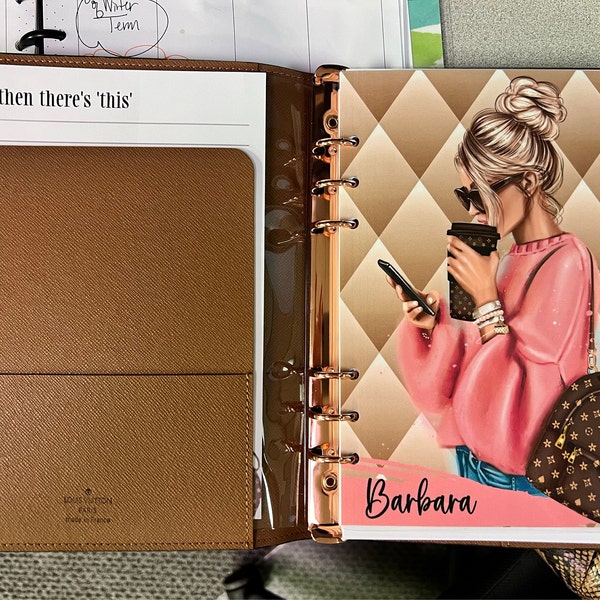 Fashion Style Girl Agenda Insert Dashboard or Cover Set for Your ...