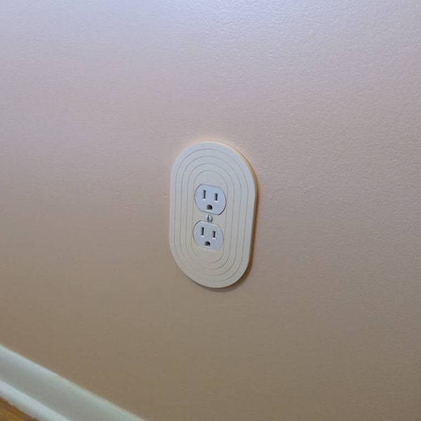 Minimalist Oval Outlet Plate Cover - Multiple Options - Etsy