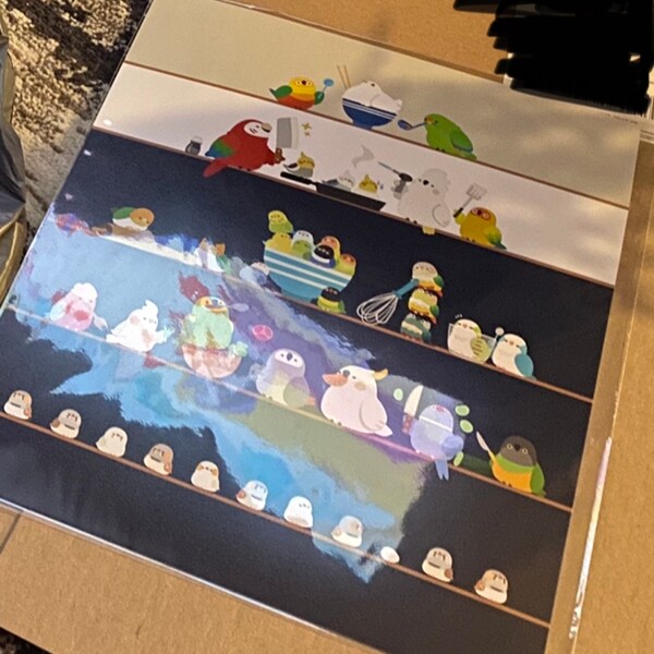 Cooking Birds Poster - Etsy