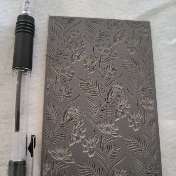 BLOSSOM PRESS Texture Mat for Polymer Clay | Clay Pattern Stamps ...