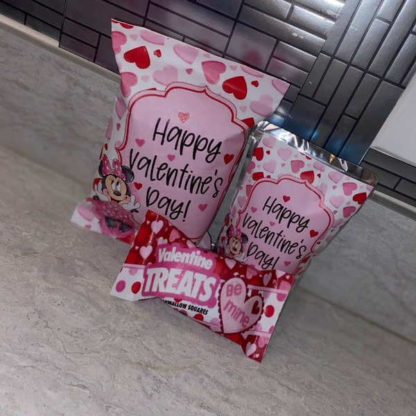 Valentine Party Bundle, Valentine's Day Chip Bags, Printable Digital ...