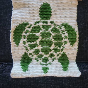 PDF Crochet Turtle Wall Hanging Pattern Crochet Home Decor Tapestry Sea ...