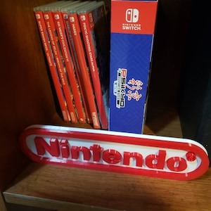 Nintendo Video Game Logo Sign 8.5in 3D Printed Man Cave - Etsy