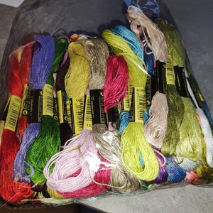 Rainbow Color Embroidery Floss 150 Skeins, Cross Stitch Thread ...