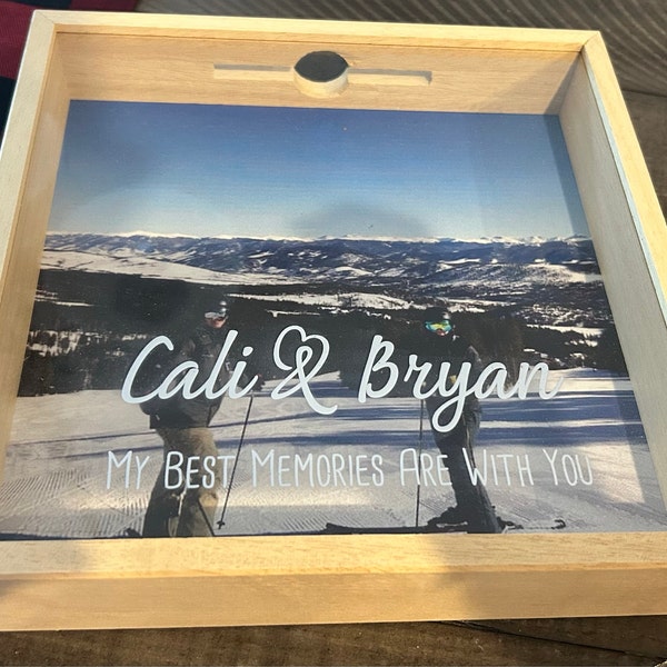 Personalized Shadow Box as a Travel Lover Gift. Wooden Christmas ...