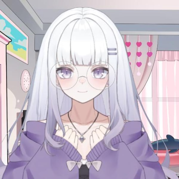 Live2d Model: Pink Kitten –vtuber Model FULLY RIGGED - Ready to Use! - Etsy