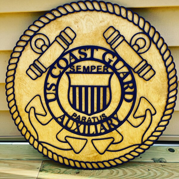 DXF US Coast Guard Seal SVG Dxf File Good for Use on Cnc Machines ...