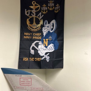 USN CPO Mess 5X3 Vertical Flag - Etsy