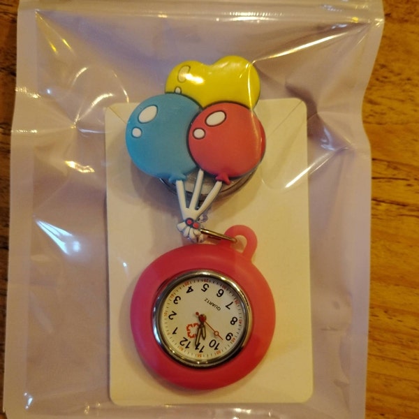 Nurse Fob Watch, Balloon, Children's Nurse Retractable Clip for ...